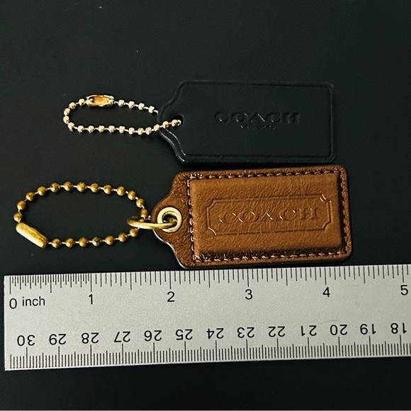 Coach | Bags | 2 Coach Leather Tag And Chain Keychains | Poshmark